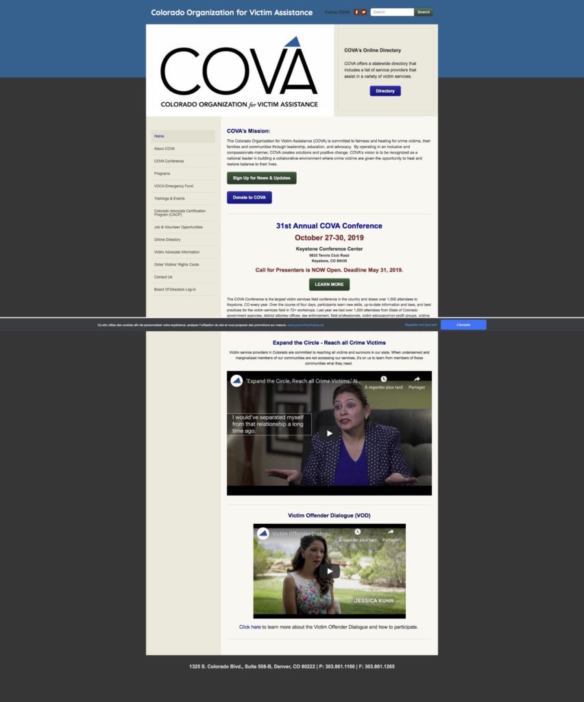 US COLORADO - Colorado Organization for Victim Assistance (COVA) is ...